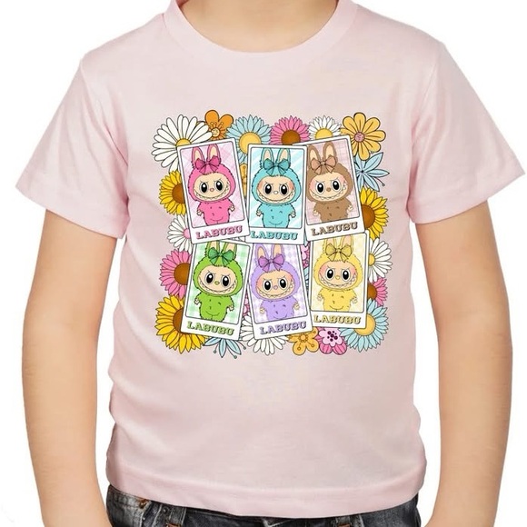 Shirts & Tops | Labubu Graphic Tee For Toddler Colorful Characters ...